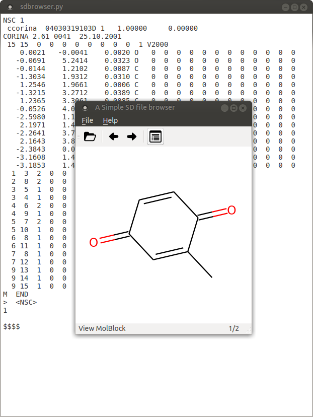 Programming A Simple Molecular Gui Browser With Model View Architecture Mvc Using Python With
